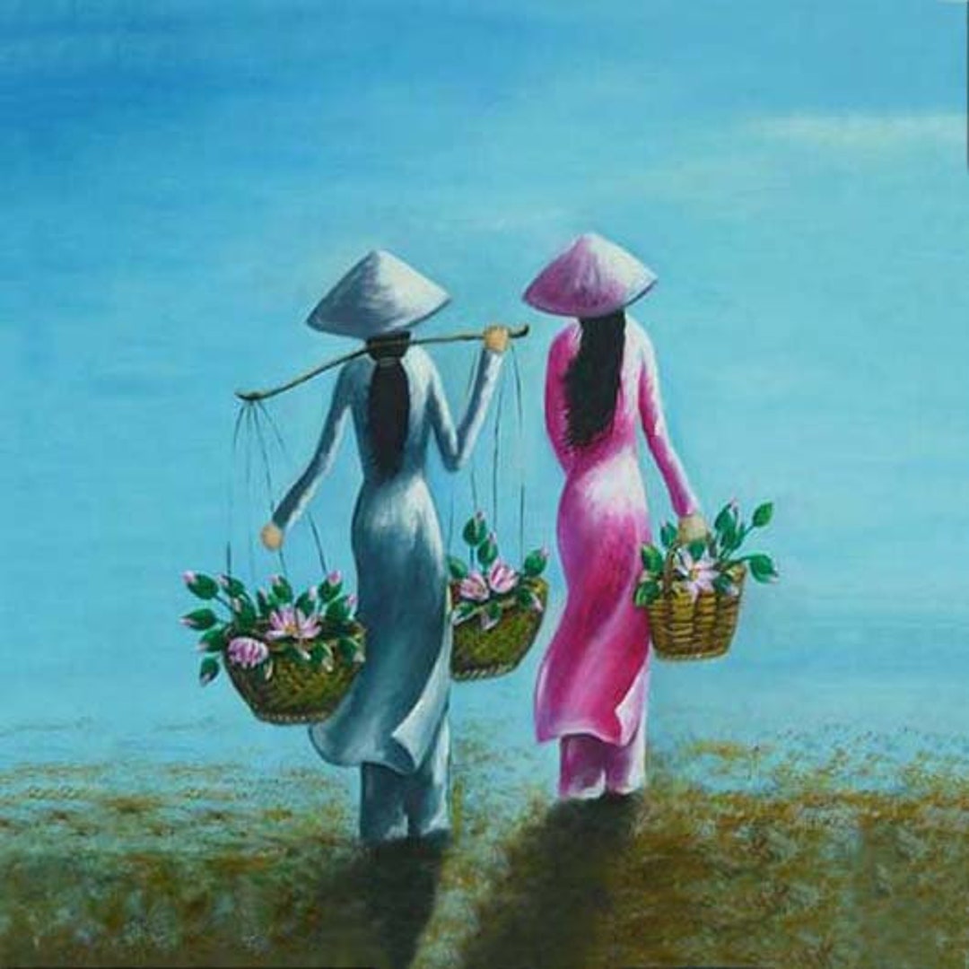 Handmade Oil Painting on Cotton Canvas on Demand, Rolled Stretched or ...