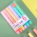 6pcs Pastel Color Macaron Highlighter Set Cute Fluorescent Marker Pens ...