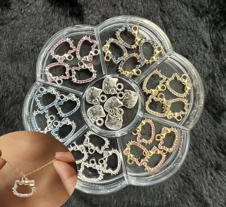 Sanrio Kuromi and Hello Kitty Jewelry Making Kit DIY Pendants, Earrings ...
