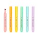6pcs Pastel Color Macaron Highlighter Set Cute Fluorescent Marker Pens ...
