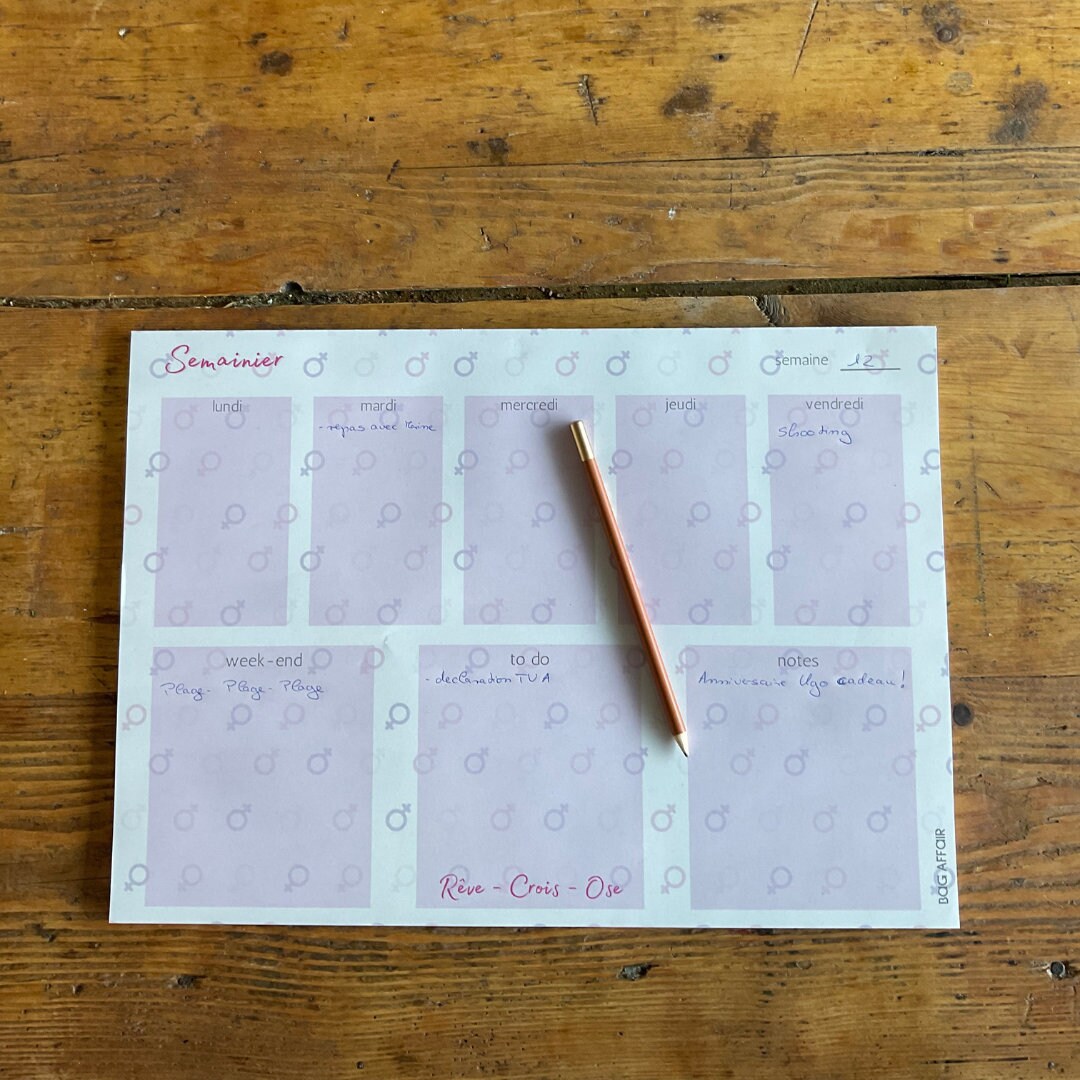 A3, Weekly, Diary, Gift Idea, Office Organization, Home Office, Large ...
