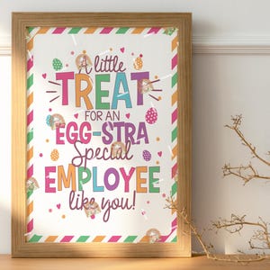 Easter Employee Gift, Printable Thank You Employee Easter Card, Staff ...