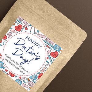 Doctor's Day Tag, Printable National Doctor's Day Tag, Surgeon Gift Tag ...