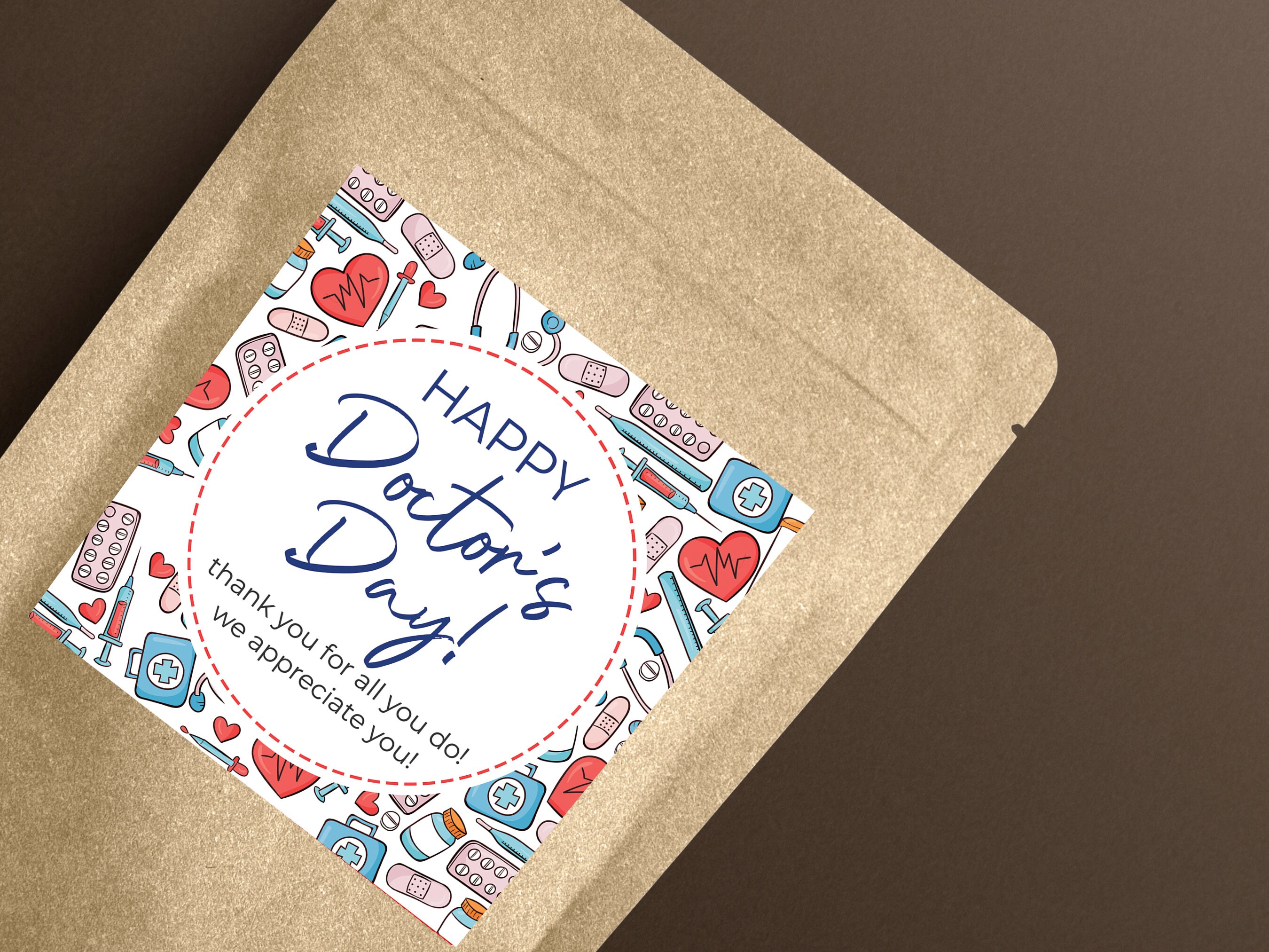 Doctor's Day Tag, Printable National Doctor's Day Tag, Surgeon Gift Tag ...