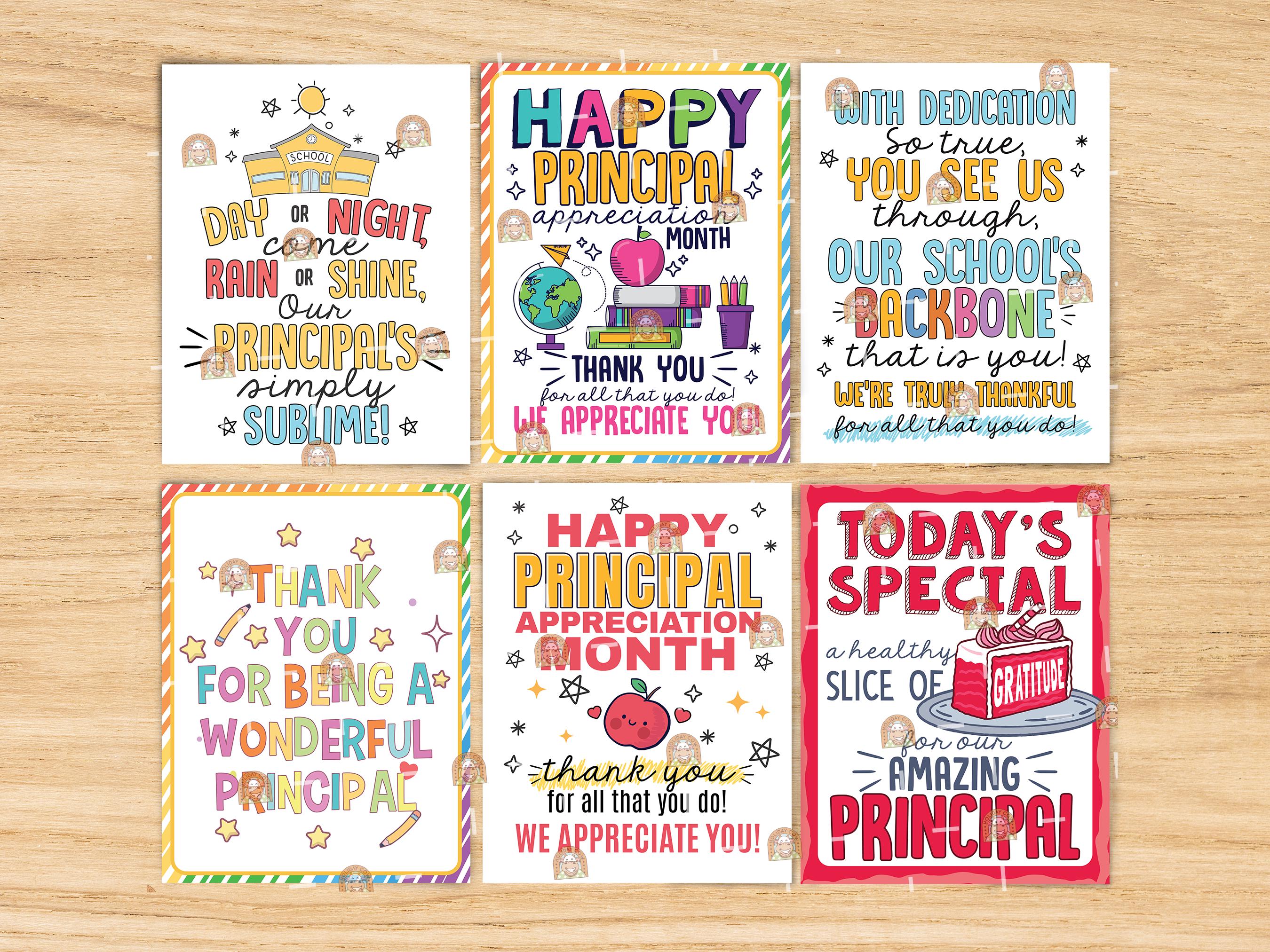 Principal Appreciation Month Sign Printable, National Principals' Month ...
