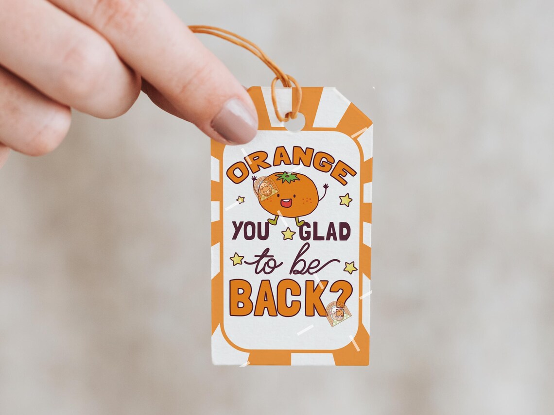 Lunchroom Back to School Tag, Printable First Day of School Tag for ...