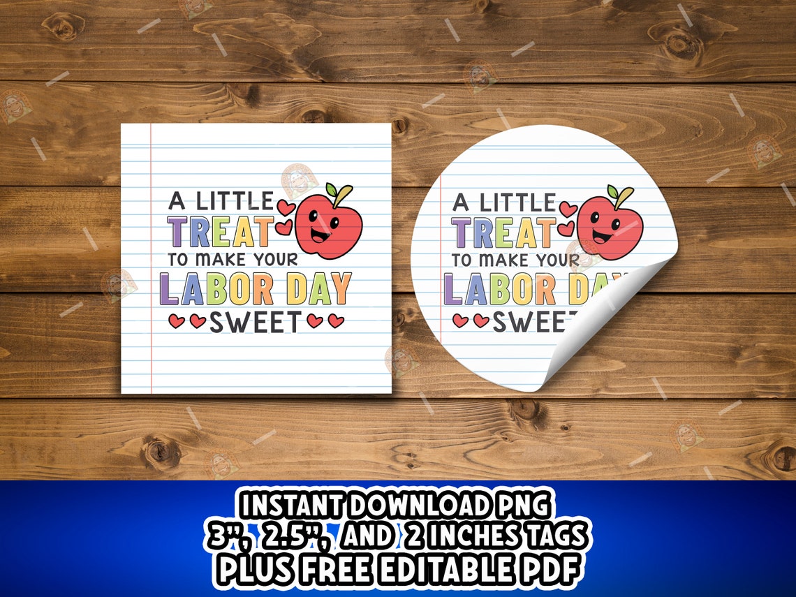 Labor Day Tag, Happy Labor Day Printable Tags, Labor Day Gift Tags ...