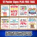 Cafeteria Signs Printable Bundle, Lunchroom Bulletin Board, Preschool ...