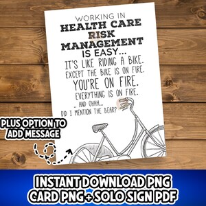 Health Care Risk Management Week Sign Printable, Healthcare Risk ...