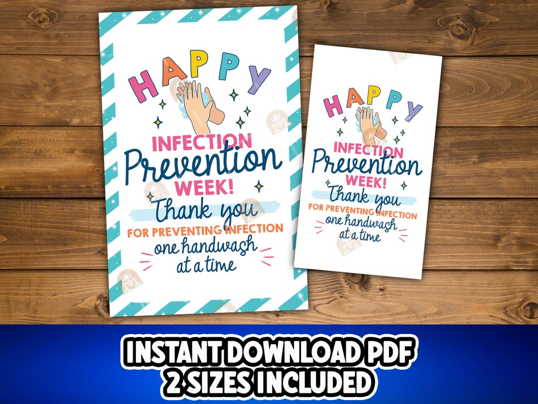 Printable IP Week Tag, Infection Prevention Week Tag, Hand Hygiene ...