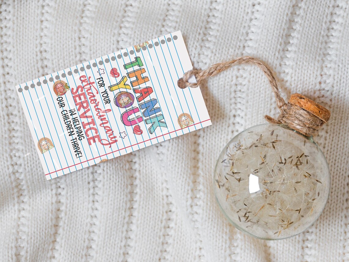 School Board Member Gift Tag, Printable School Counselors Tag ...