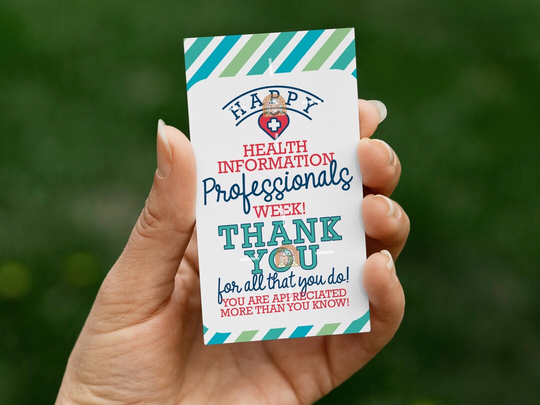 Printable HIP Week Gift Tag, Thank You HIM Appreciation, Health ...