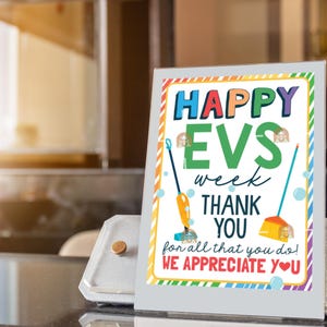 EVS Week Sign Printable, National Healthcare Environmental Services ...