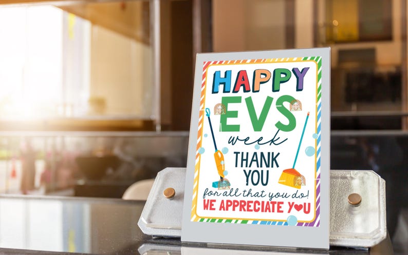 EVS Week Sign Printable, National Healthcare Environmental Services ...