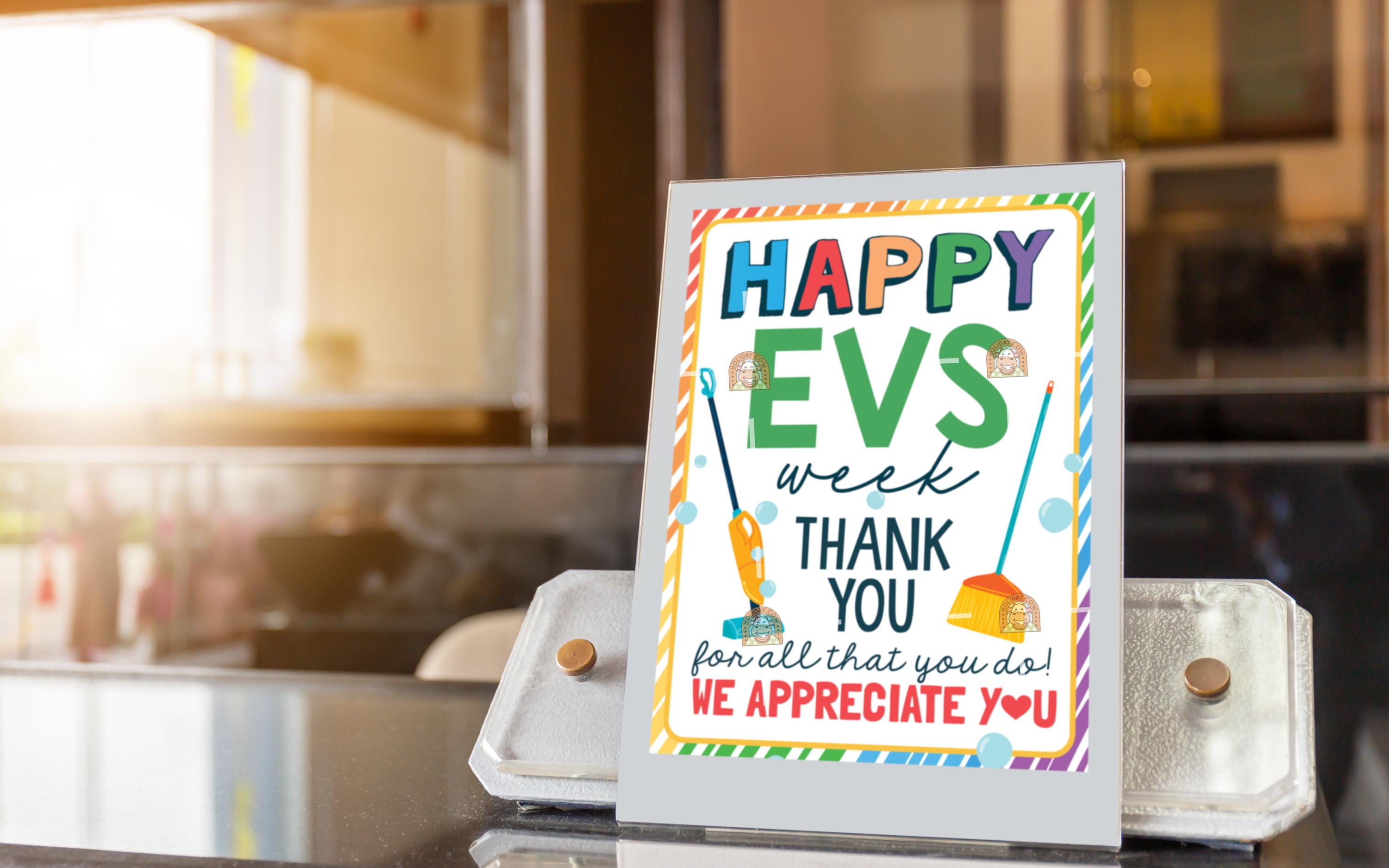 EVS Week Sign Printable, National Healthcare Environmental Services ...