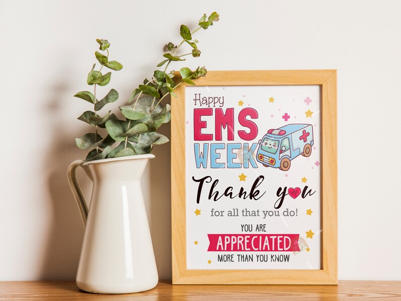 EMS Week Signs Printable Bundle, Ems Week Gifts, Ems Appreciation ...