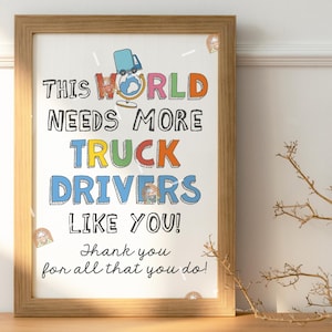 Truck Driver Appreciation Gift, Truck Driver Appreciation Week Card ...