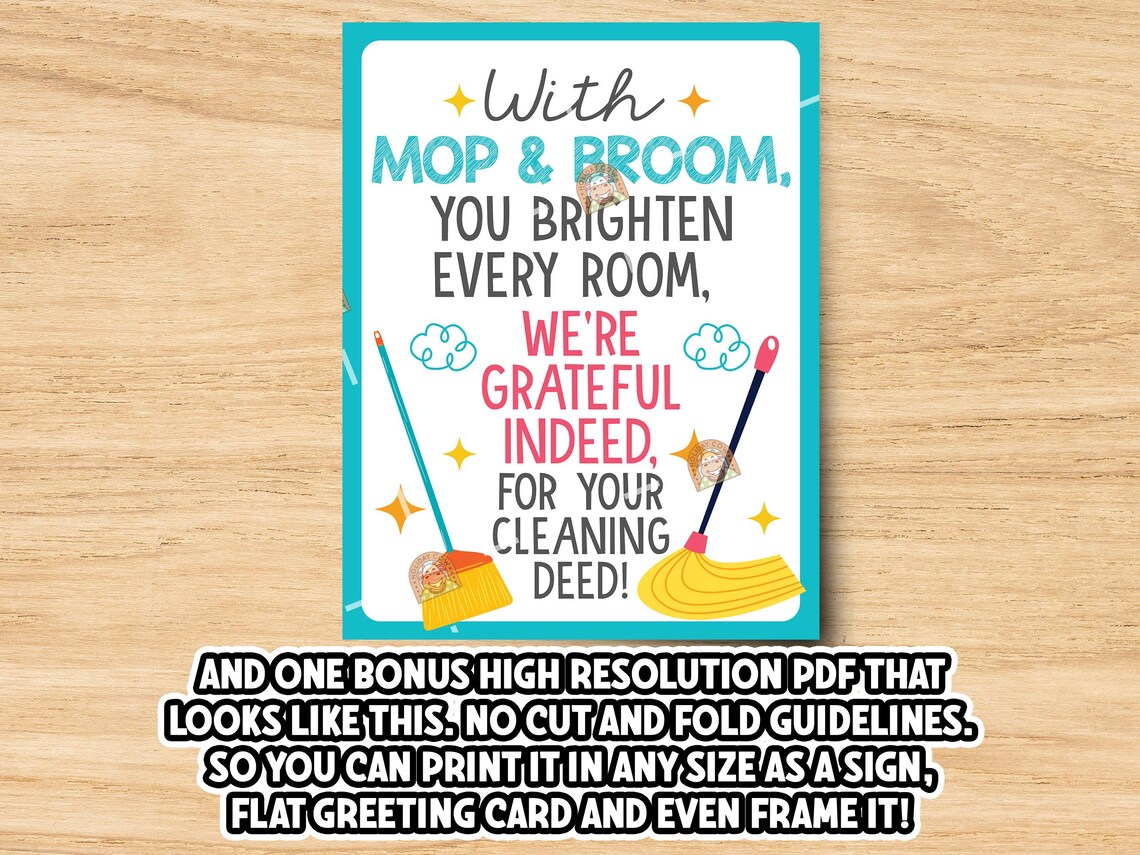 Custodian Gift Printable, Custodian Appreciation Sign, Thank You ...