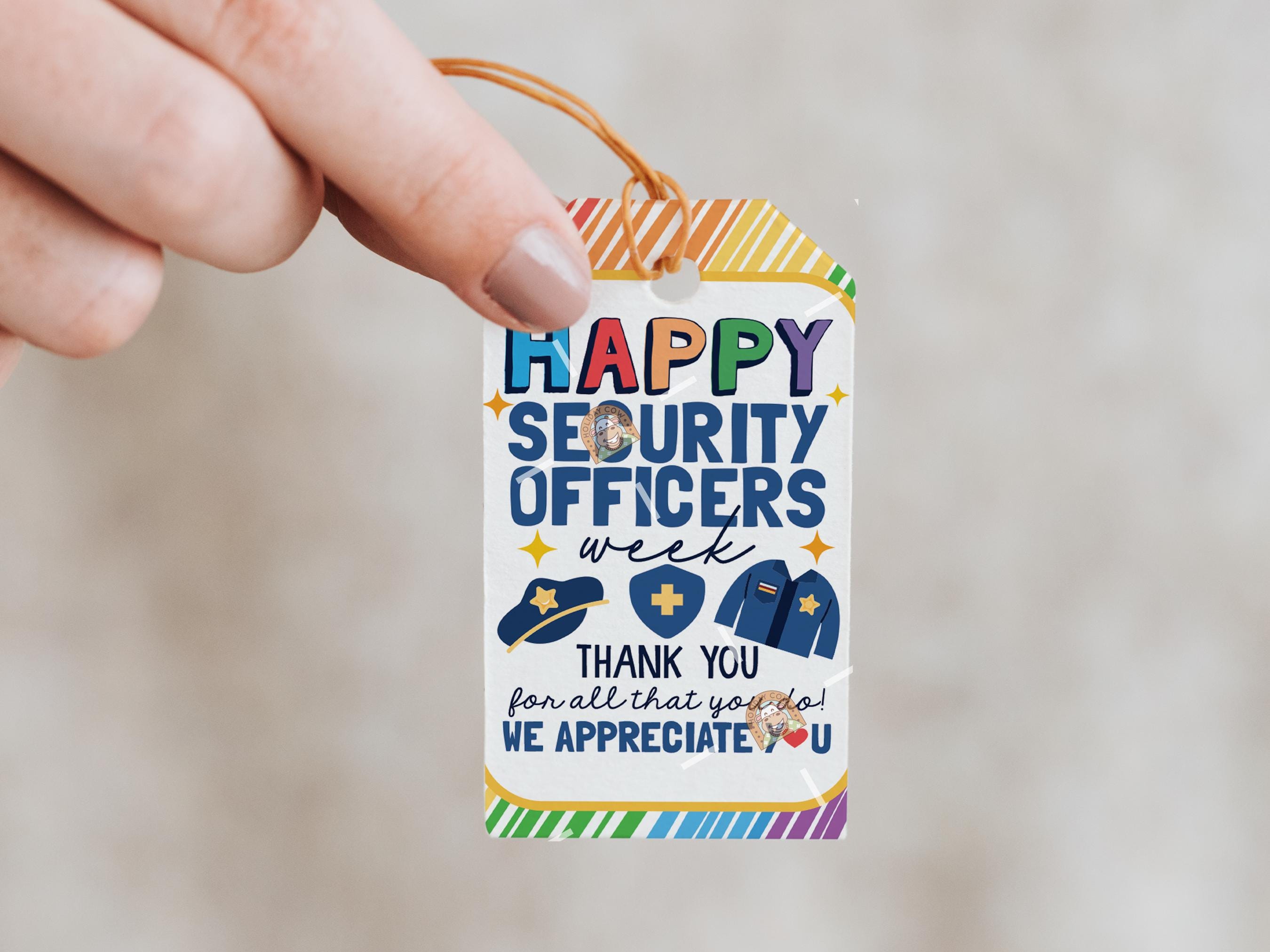 Security Officers Week Tags Printable, Security Officers Appreciation ...
