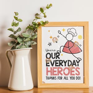 National Food Service Employees Day Signs Printable, Food Service ...