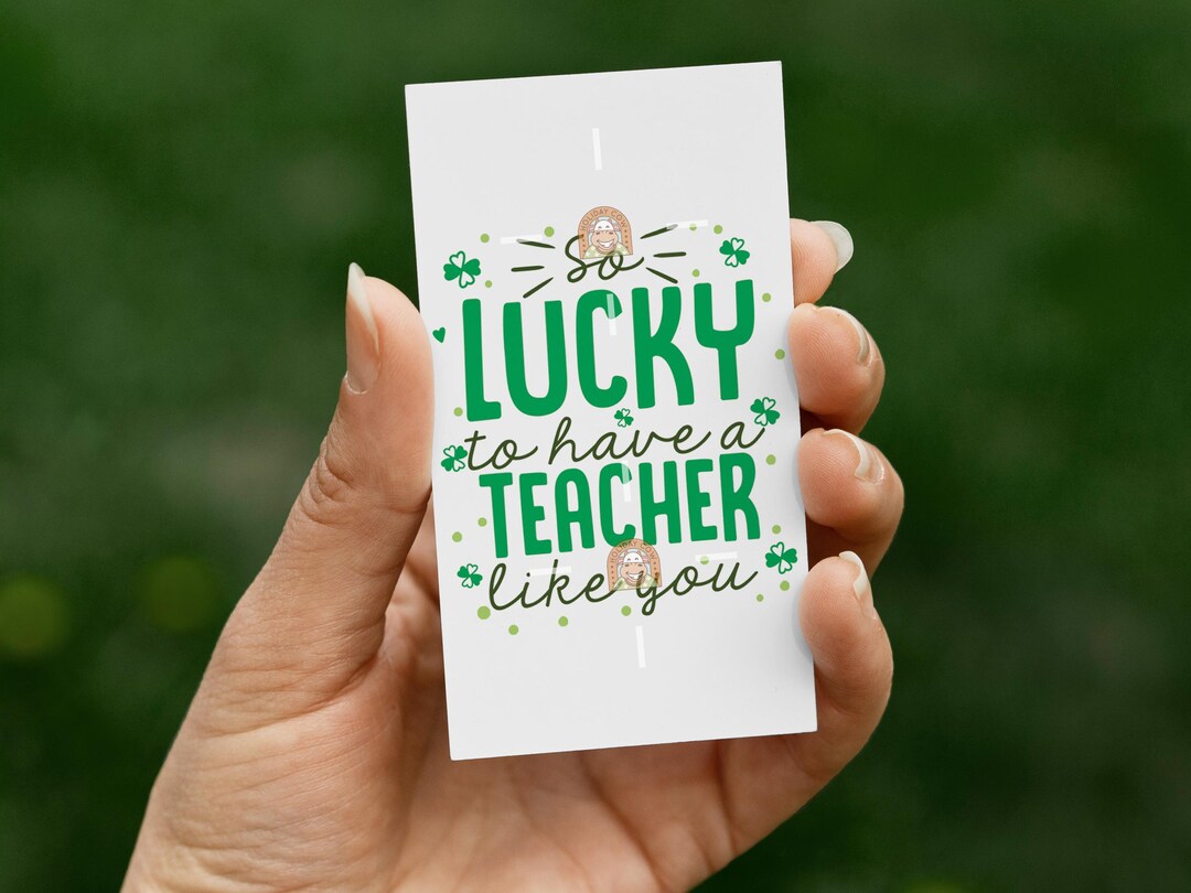 St. Patricks Day Teacher Tag Printable, Thank You Teacher St. Patricks ...