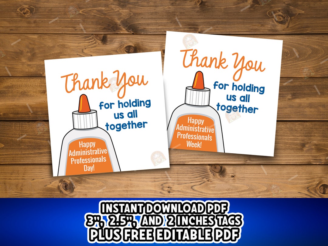 Administrative Professionals Day Gift Tag Printable, Funny ...