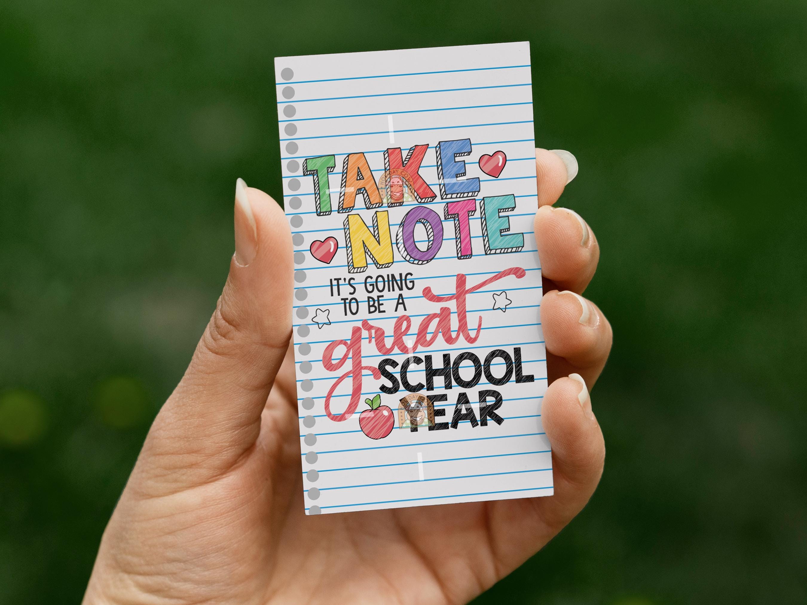 Back to School Tag Printable, Take Note Its Going to Be Great School ...