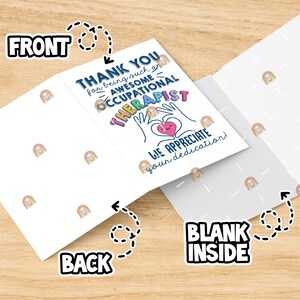 Printable Occupational Therapist Gift, OT Card, Occupational Therapy ...