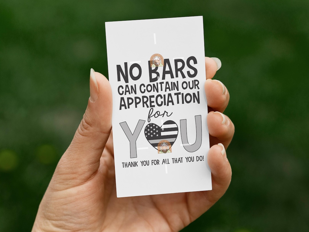 Correctional Officers Gift Tag Printable, Correctional Worker Gift Tag ...