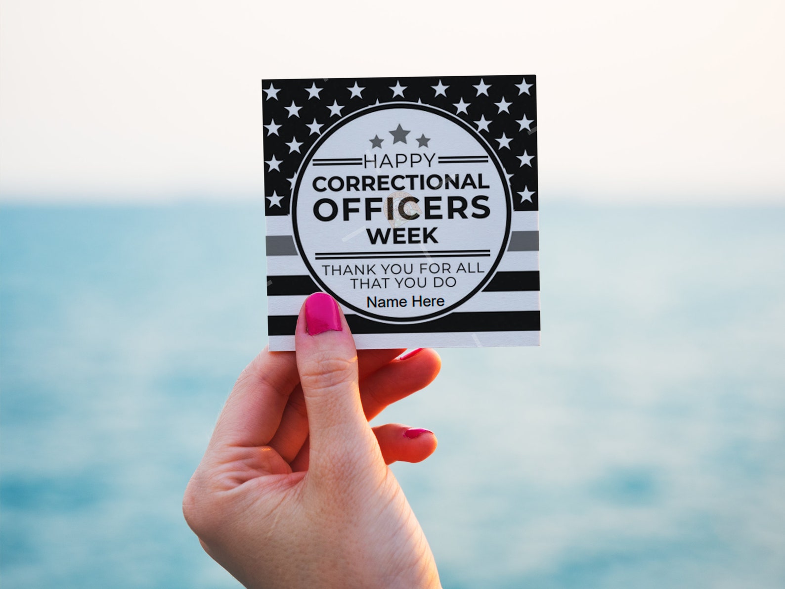 Correctional Officers Week Gift Tags Printable, Correctional Officer ...