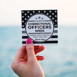 Correctional Officers Week Gift Tags Printable, Correctional Officer ...