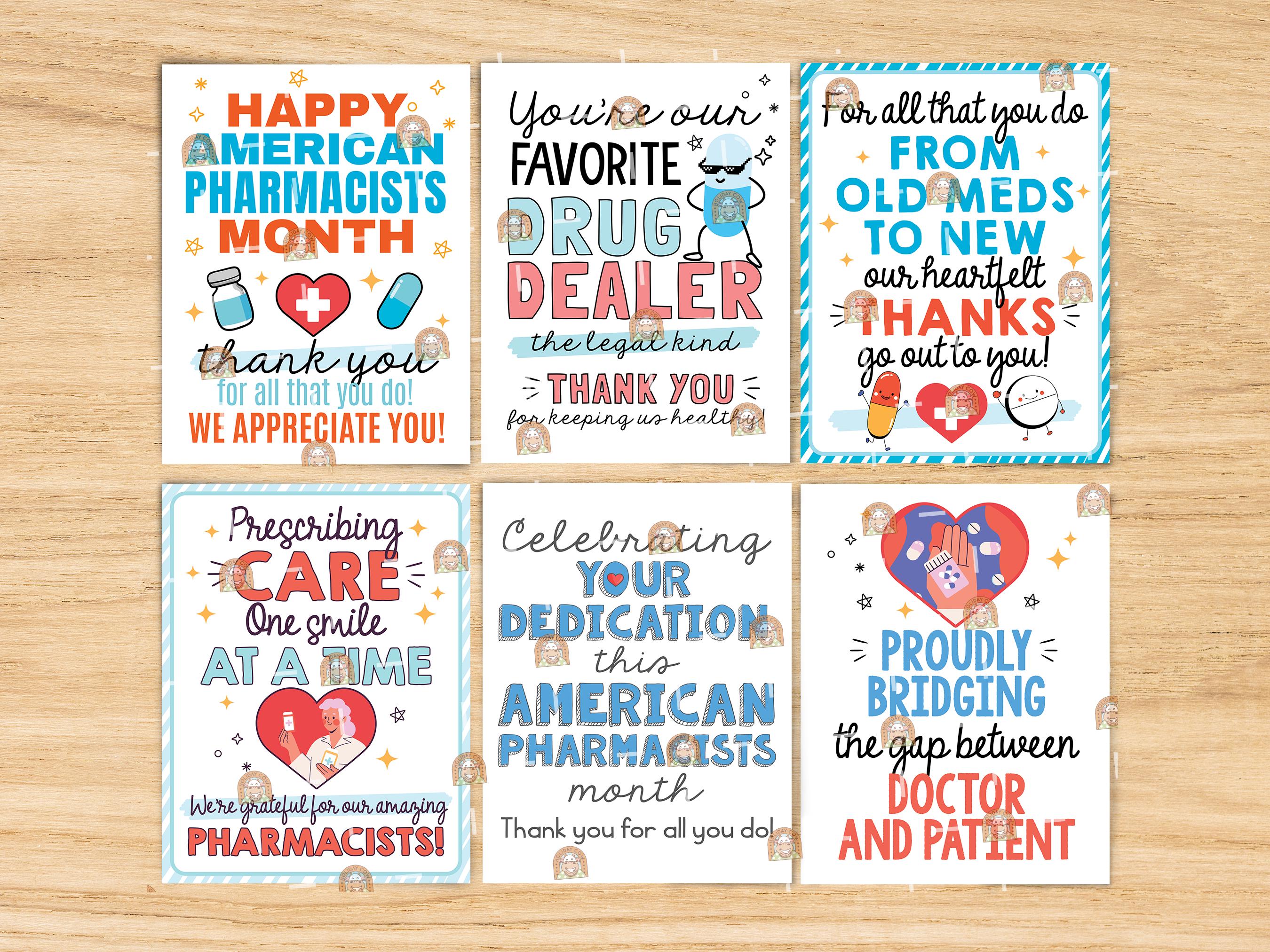 American Pharmacists Month Sign Printable, Pharmacy Month Gift ...