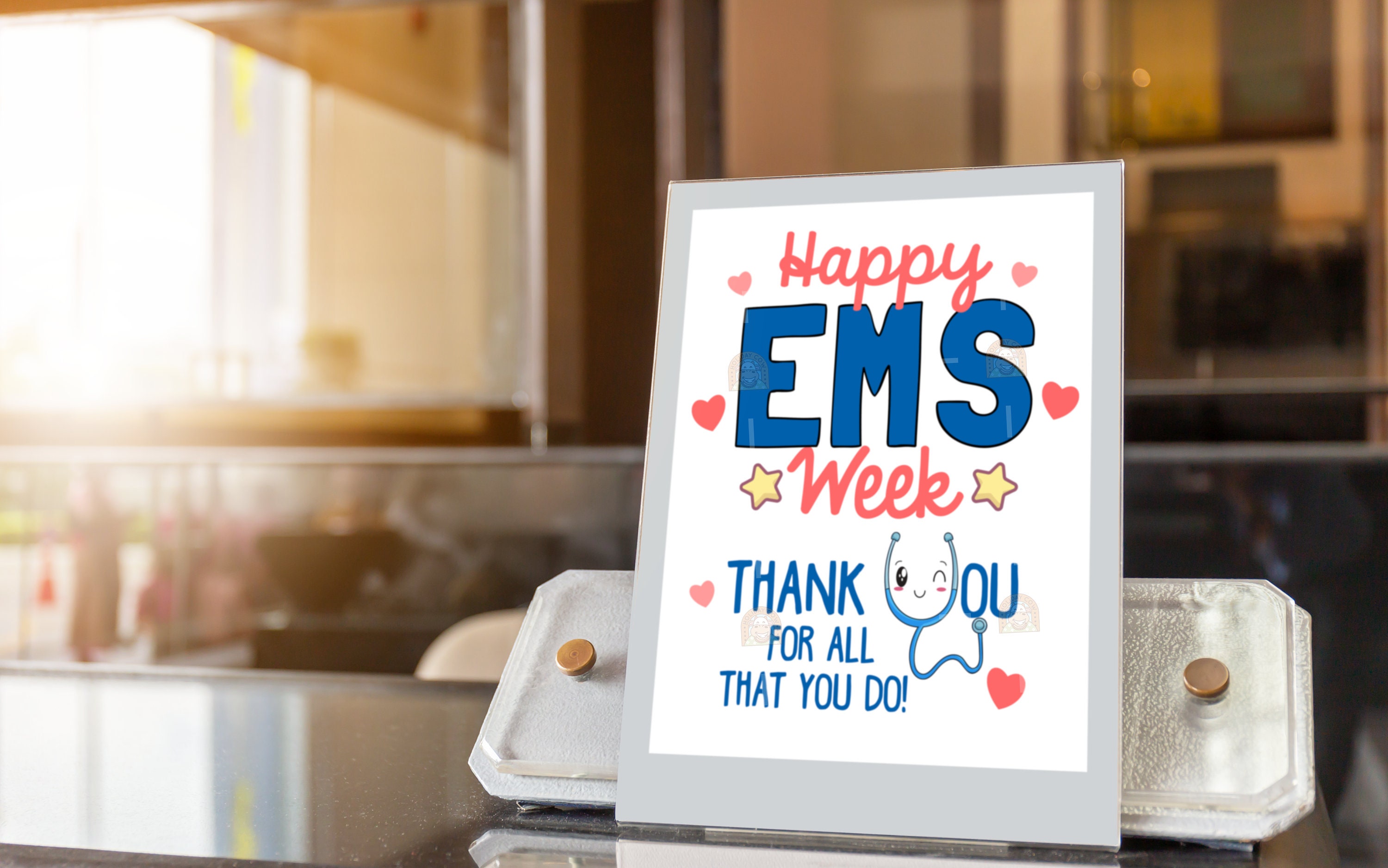 EMS Week Signs Printable Bundle, Ems Week Gifts, Ems Appreciation ...