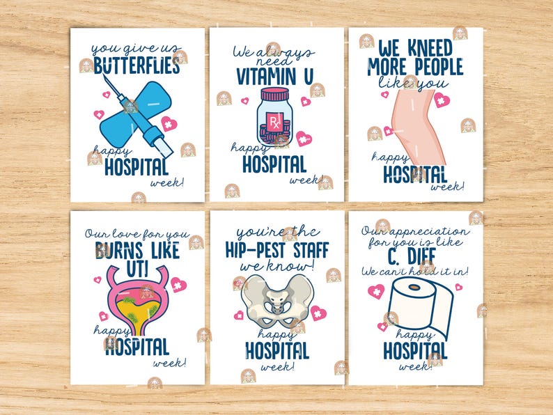 Hospital Week Signs Printable, Funny Hospital Week Decor, Hospital ...