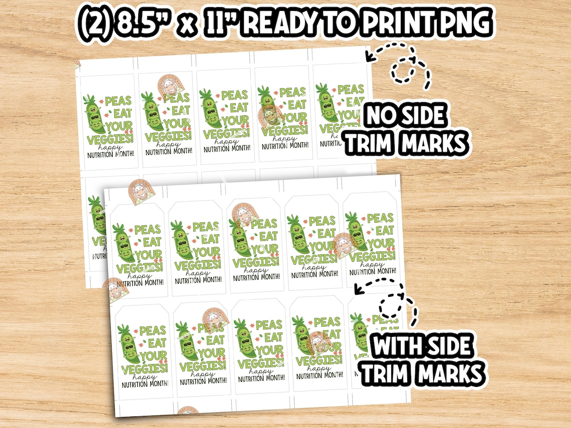 Printable Nutrition Month Gift Tag, School Nutrition Month Tag ...