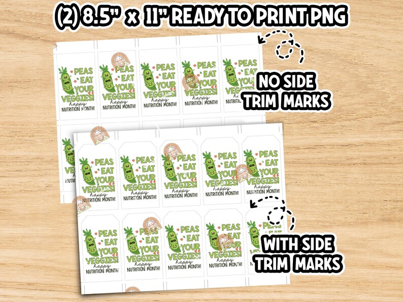 Printable Nutrition Month Gift Tag, School Nutrition Month Tag ...
