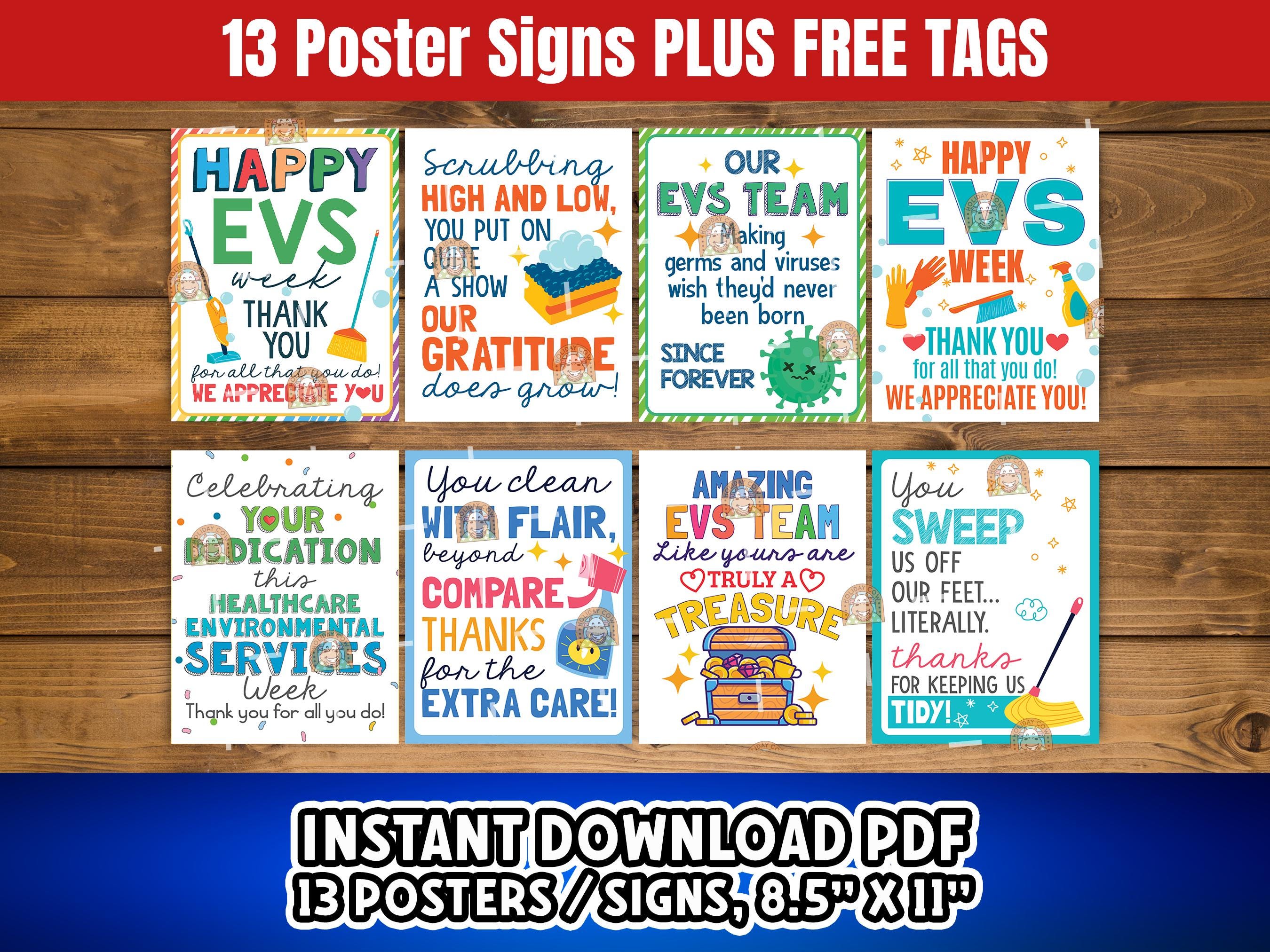 EVS Week Sign Printable, National Healthcare Environmental Services ...