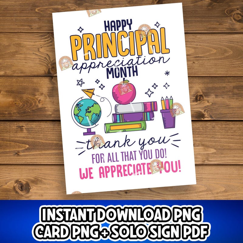 School Principal Month - Etsy
