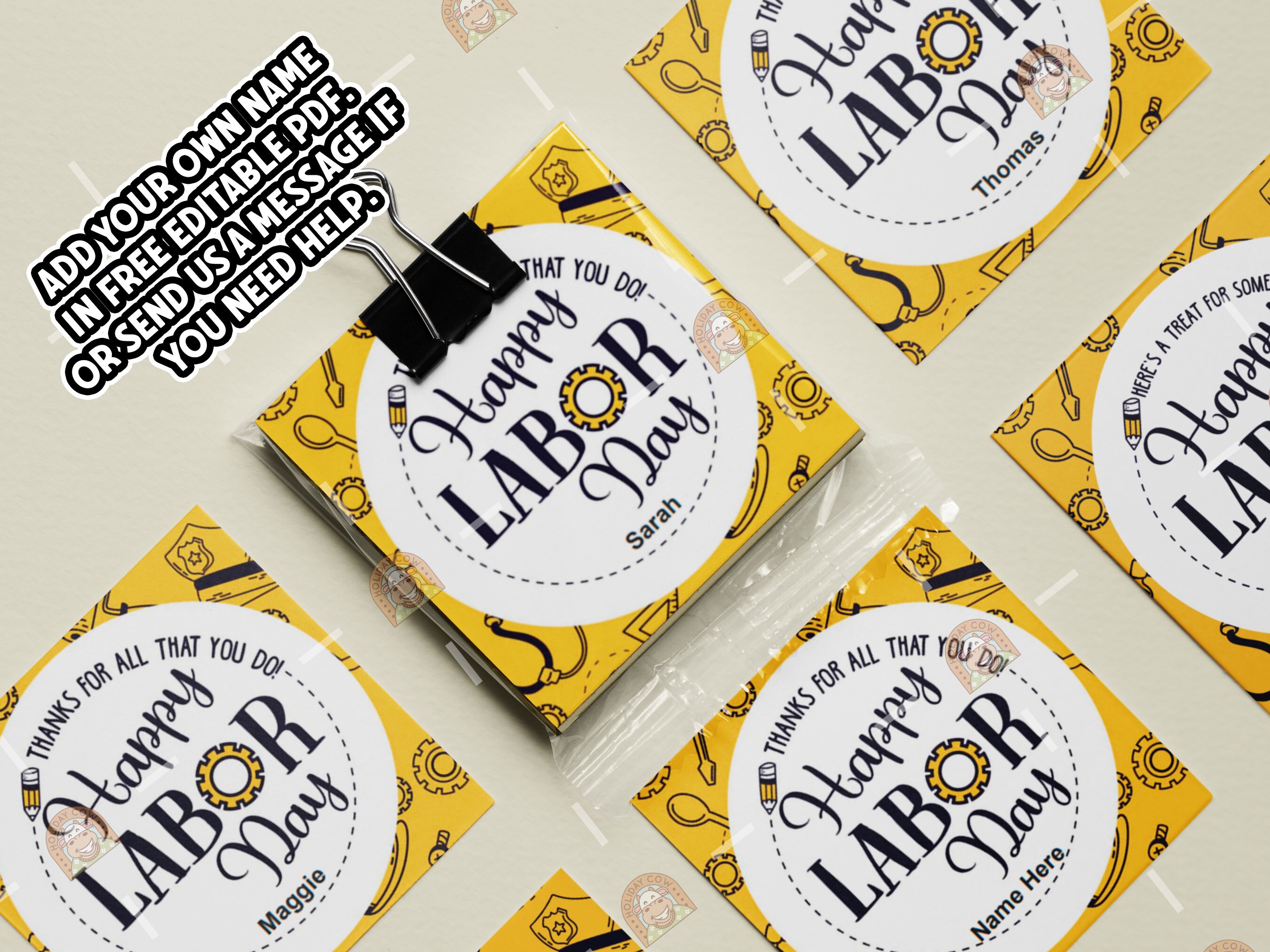 Labor Day Tags, Happy Labor Day Printable Tags, Cute Labor Day Gift ...