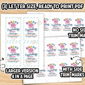 School Psychology Week Tag Printable, School Psych Gift Tag, School ...