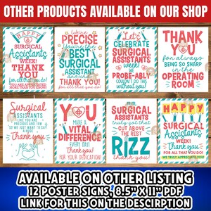 Surgical Assistants Week Cookie Tag Printable, Thank You Surgical ...