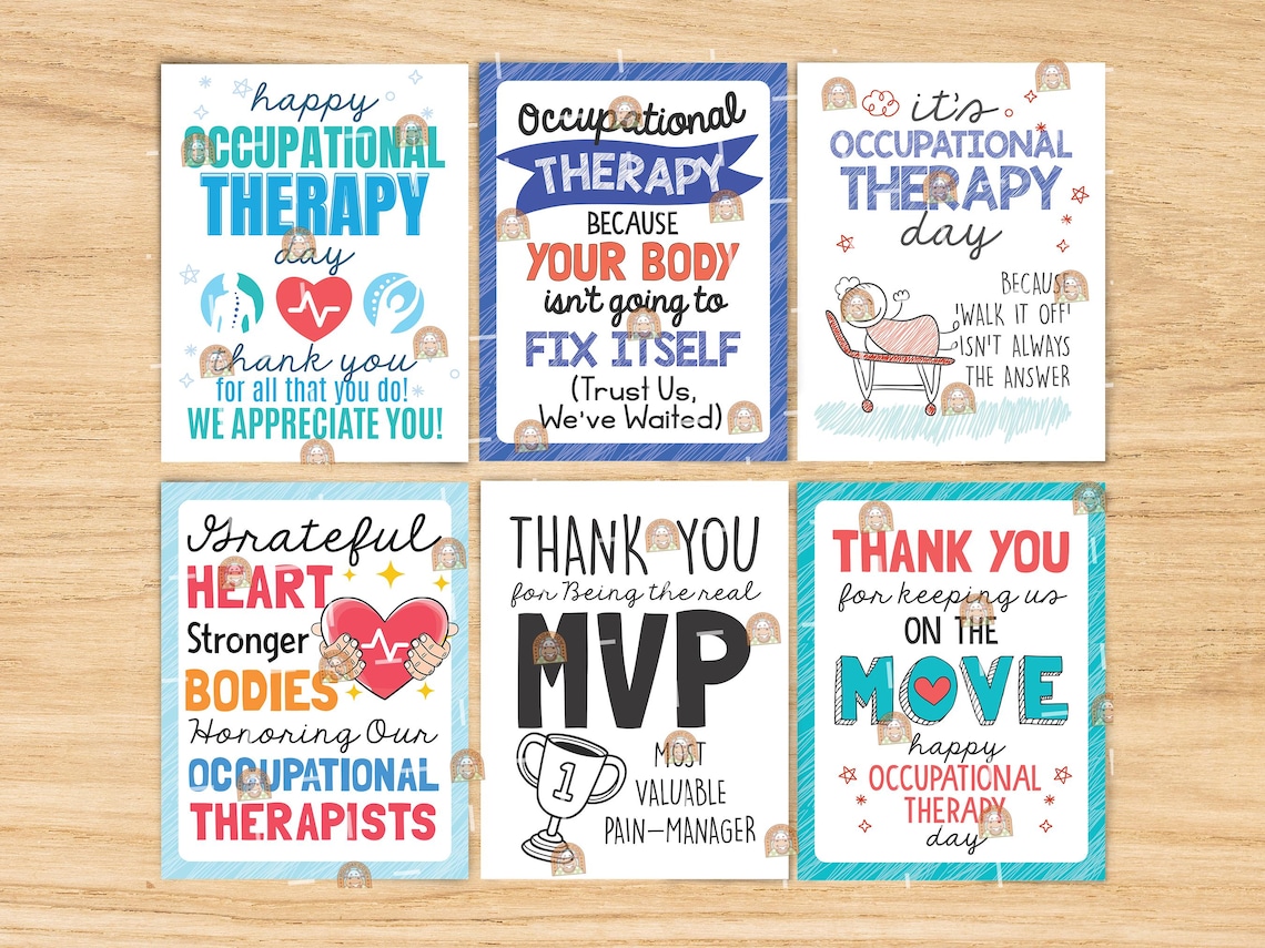 Occupational Therapy Day Signs Printable, Occupational Therapists Gift ...