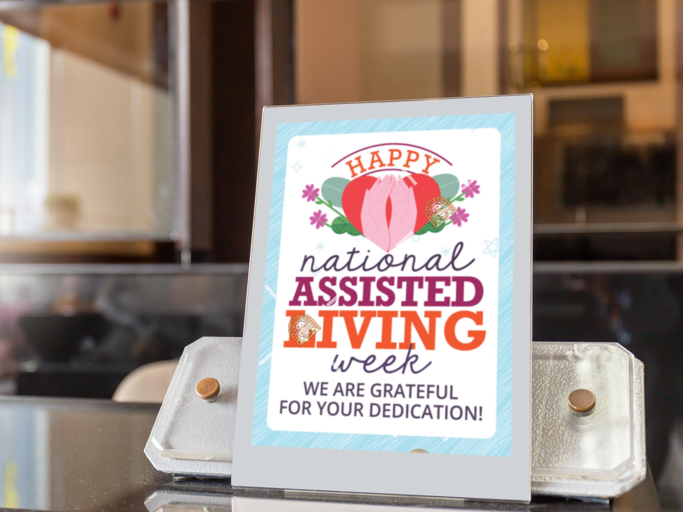 Assisted Living Week Card Printable, National Assisted Living Week Gift ...