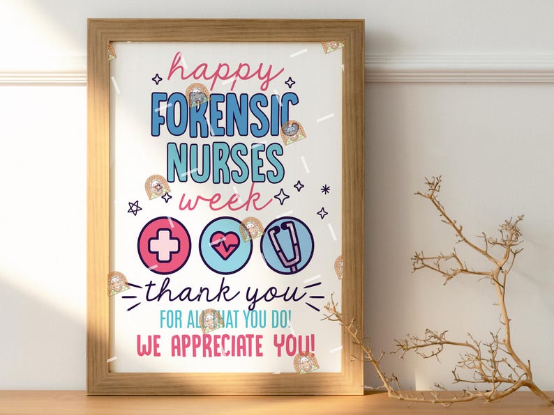 Forensic Nurses Week Card Printable, Forensic Nurse Gift, SANE Nurse ...