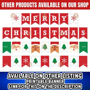 Happy Holidays Banner Printable, Happy Holidays Bunting for Christmas ...