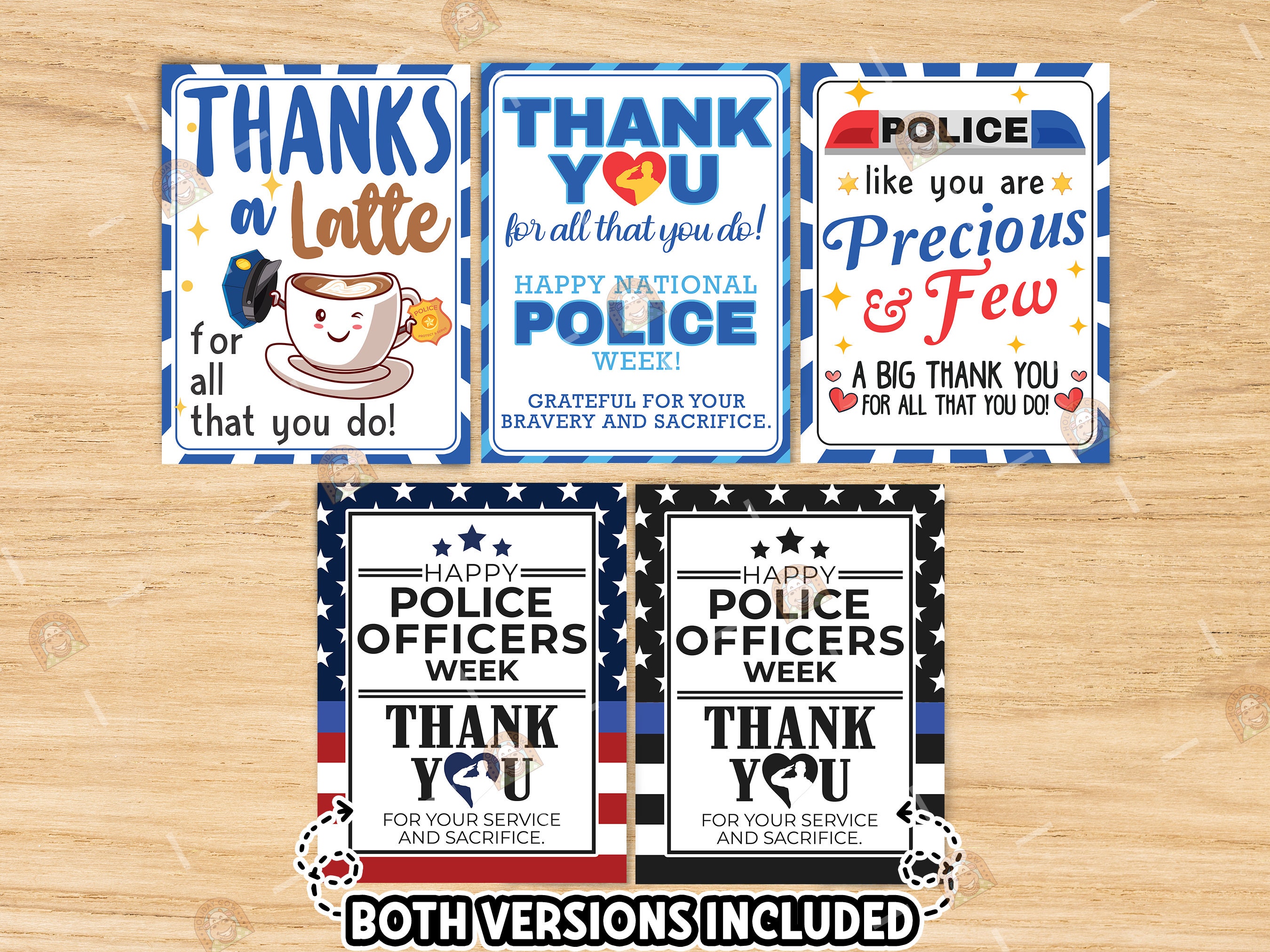 Police Week Sign Printable Bundle, National Police Officers Week ...