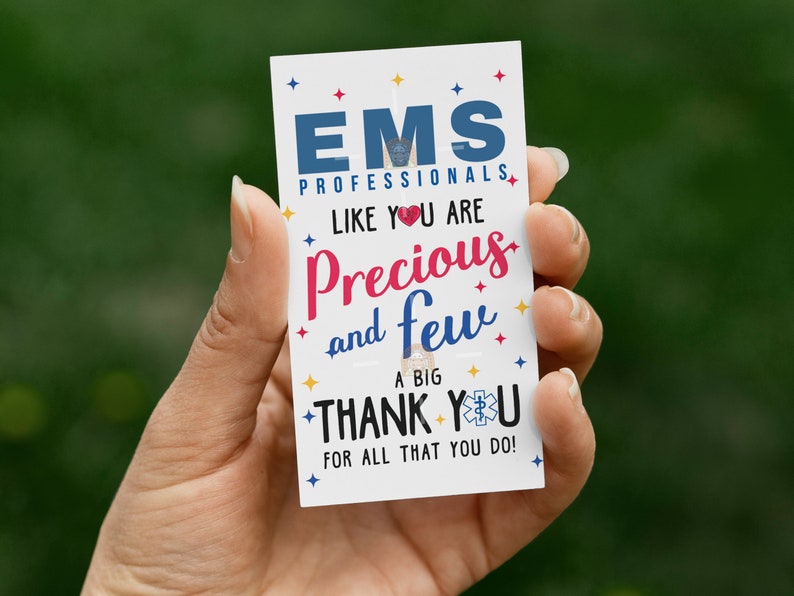 EMS Week Gift Tag, Ems Week Tag Printable, Ems Appreciation Tag ...