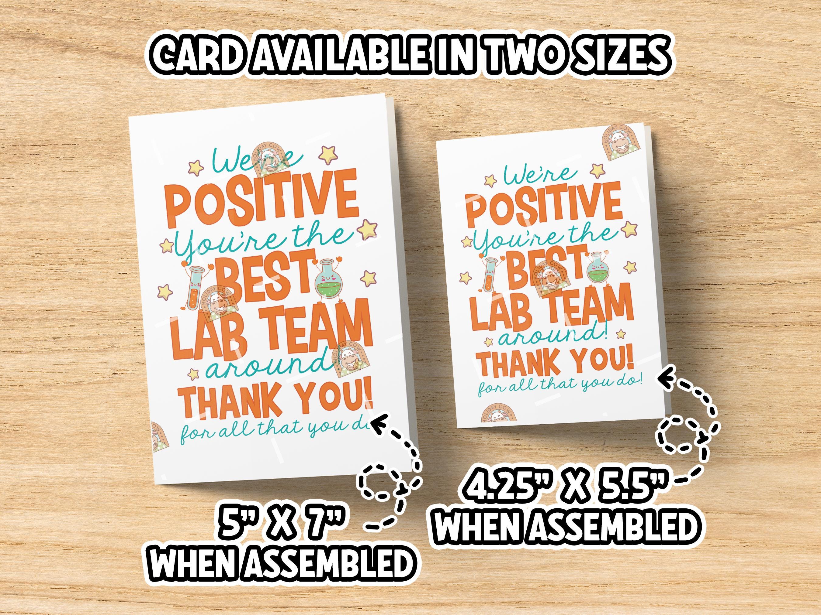 Lab Week Gift, Printable Thank You Lab Team Card, Funny Lab ...