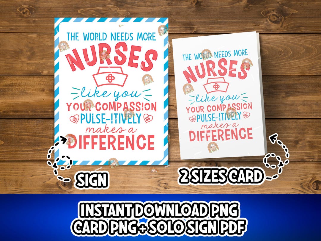 Printable Nurse Appreciation Card for Nurses, Nurse Gift, School Nurse ...