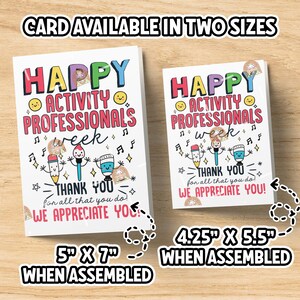 Activity Professionals Week Printable Card, Activity Professionals ...